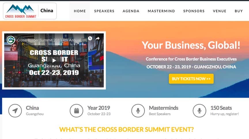hey, did you know about my Cross Border Summit Event?